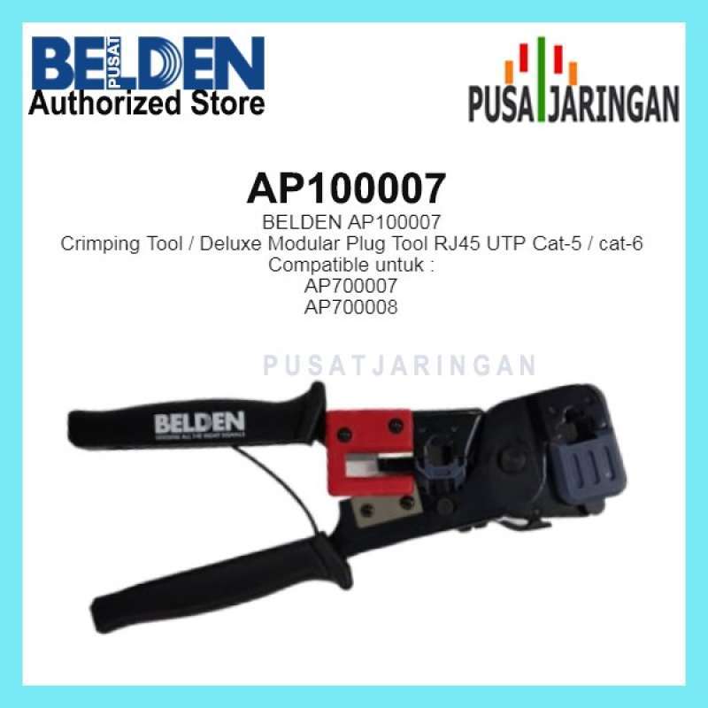 Promo BELDEN Crimping Tool RJ45 UTP Deluxe Modular Plug Tool AP100007 ...