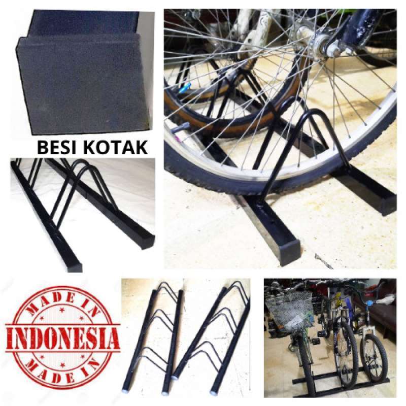 Promo Standar Parkir 3 Sepeda Besi Bulat Siku Kotak Bike Paddock No Box ...