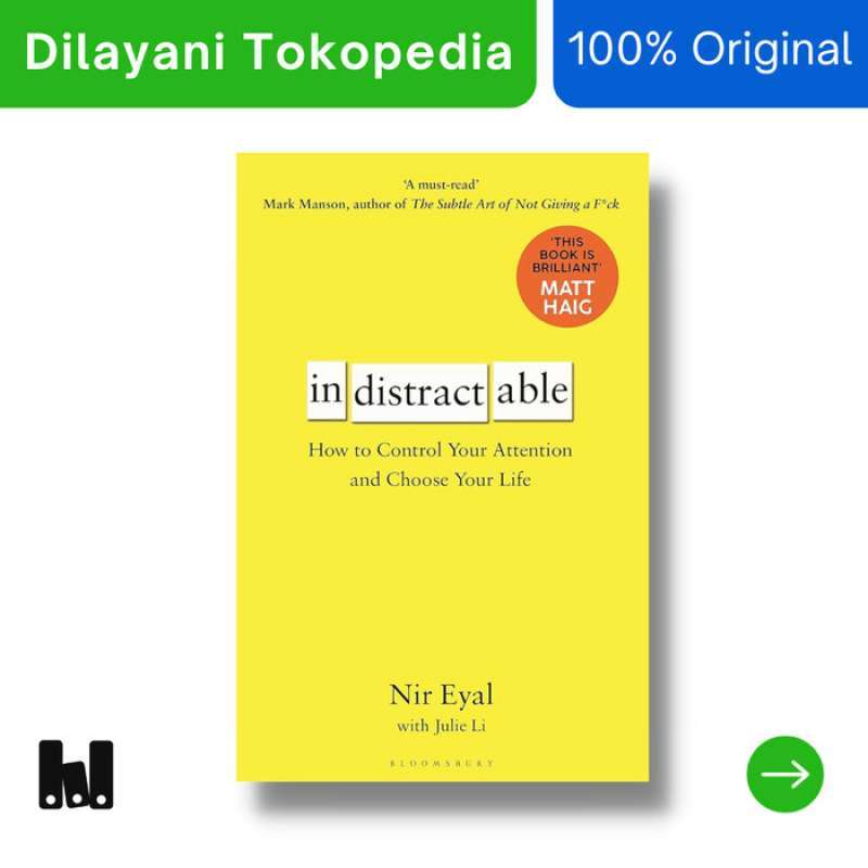 Promo Indistractable by Nir Eyal Original English Diskon 28% di Seller Onic Shop - Harapan Jaya ...