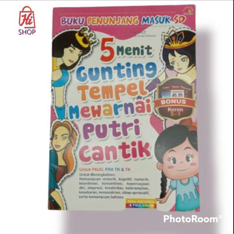 Promo Buku 5 Menit Gunting Tempel Mewarnai Putri Cantik Diskon 23% Di ...