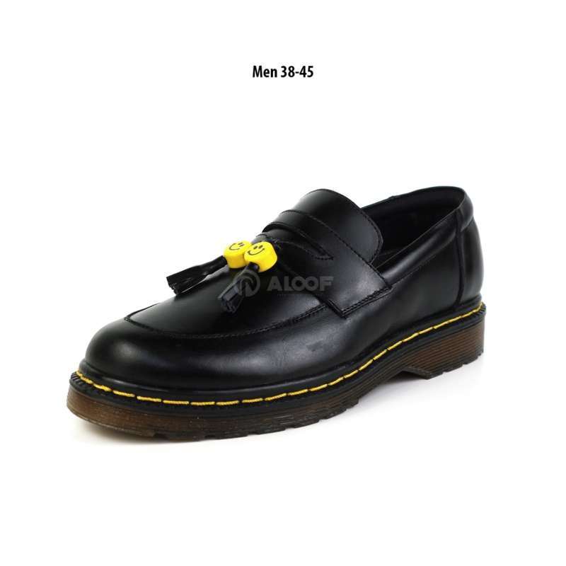 Jual Smile - Sepatu Loafers Docmart Pria Kulit Asli Original - 40 Di ...