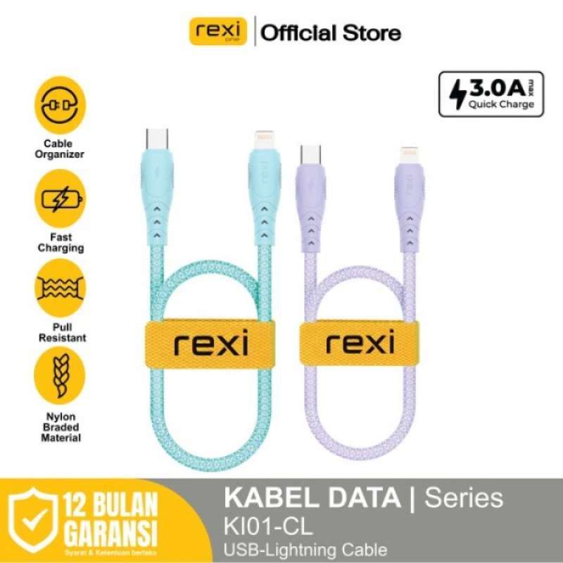 Jual Kabel Data Rexi Lightning To Type C Spesifikasi Original, Murah ...