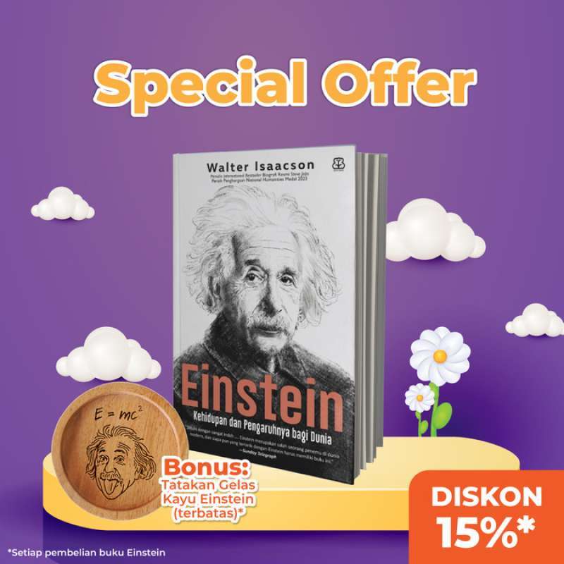 Promo BUKU EINSTEIN : KEHIDUPAN DAN PENGARUHNYA BAGI DUNIA - WALTER ISAACSON Diskon 21% di ...