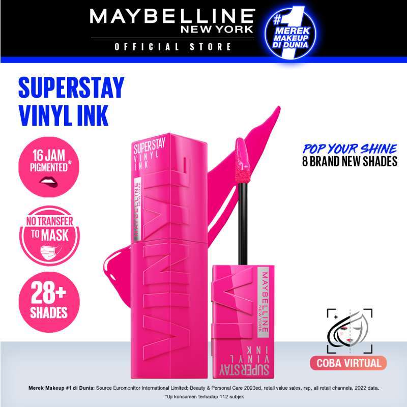 Maybelline Vinyl Ink 🔥 - Terlengkap & Harga Terbaru Juni 2026