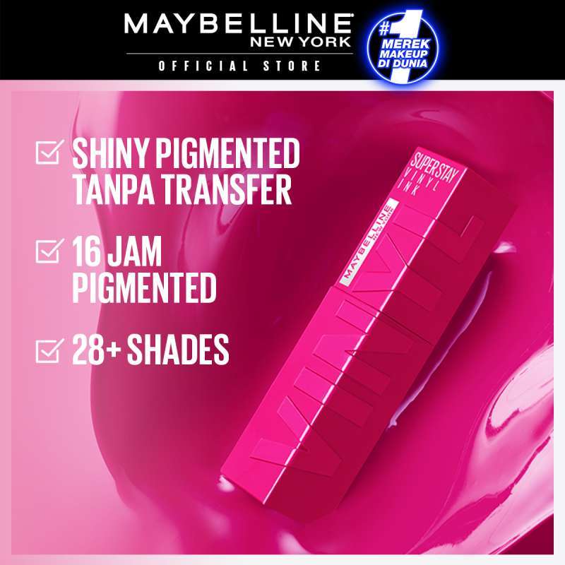 Promo Maybelline Superstay Vinyl Ink Tint - Liptint Transferproof ...