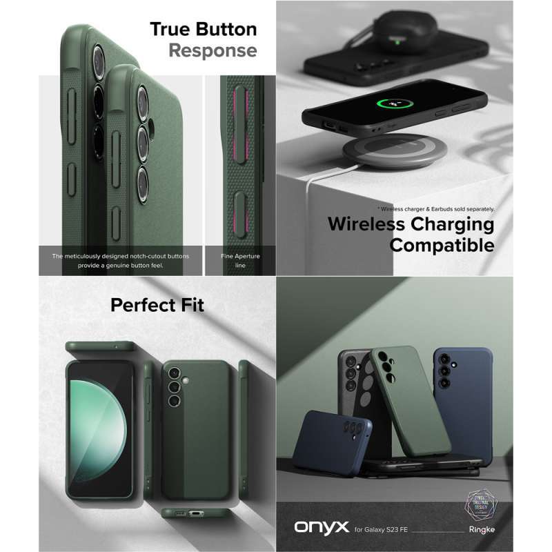 Promo Ringke Samsung Galaxy S23 Fe Onyx Casing Slim Tahan Banting Anti ...