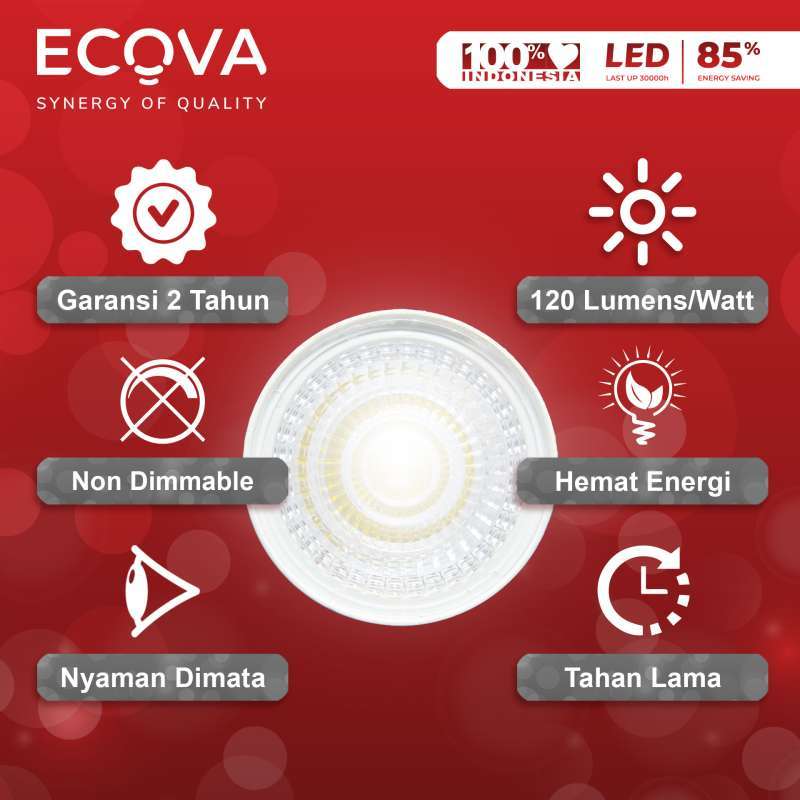 Jual ECOVA Lampu LED Spotlight MR 16 Fitting E27 di Seller ECOVA LED Official Store - Cengkareng ...