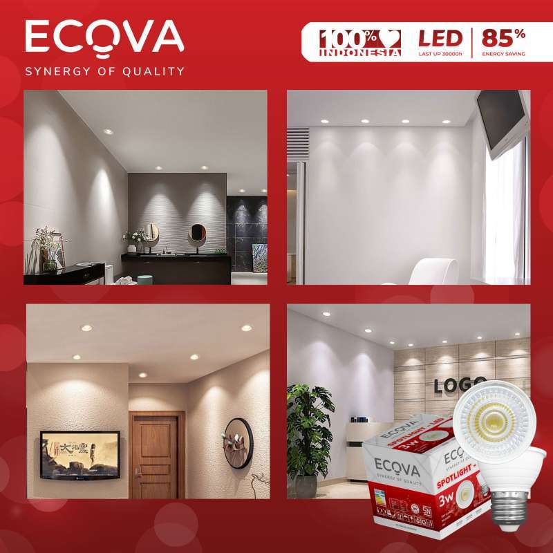 Jual ECOVA Lampu LED Spotlight MR 16 Fitting E27 di Seller ECOVA LED ...