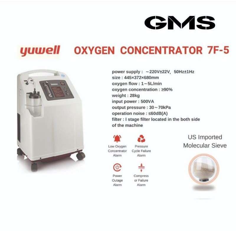 Jual Oxygen Concentrator Yuwell 7F - 5 / Oksigen Concentrator di Seller General Medical Supplier ...