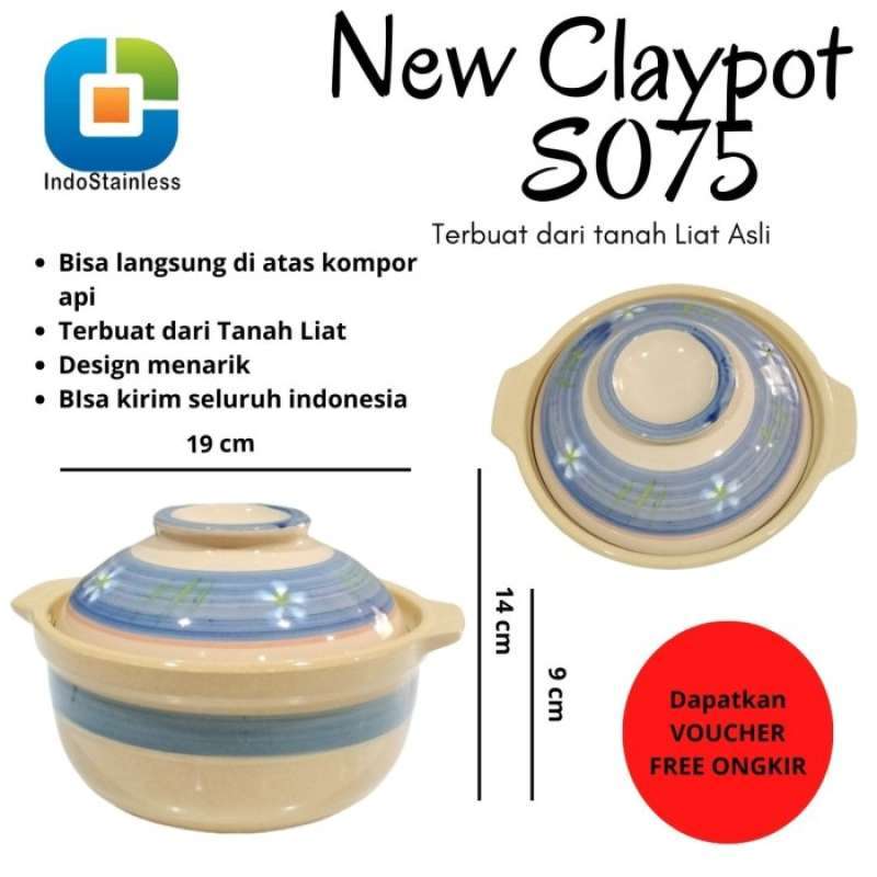 Jual Promo Claypot Masak / Panci Tanah Liat/claypot Sapo Ceper - S075 ...