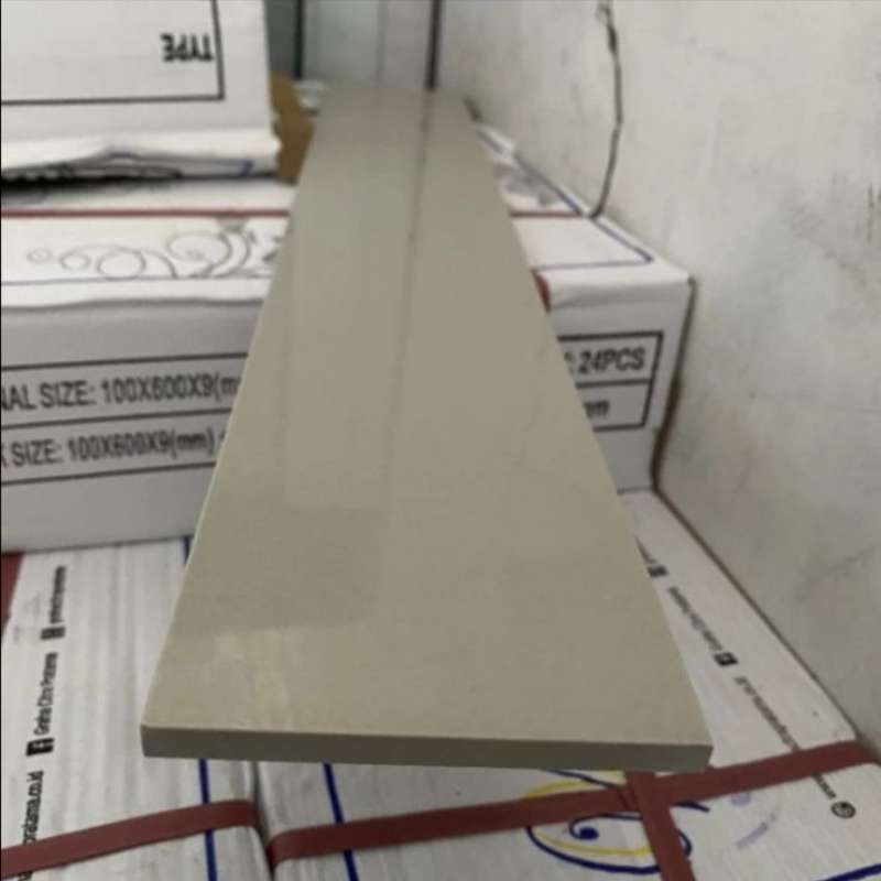 Jual Plint Granit 10x60 Lurus / Cutting Plin Lantai Cream Hitam - Hitam ...