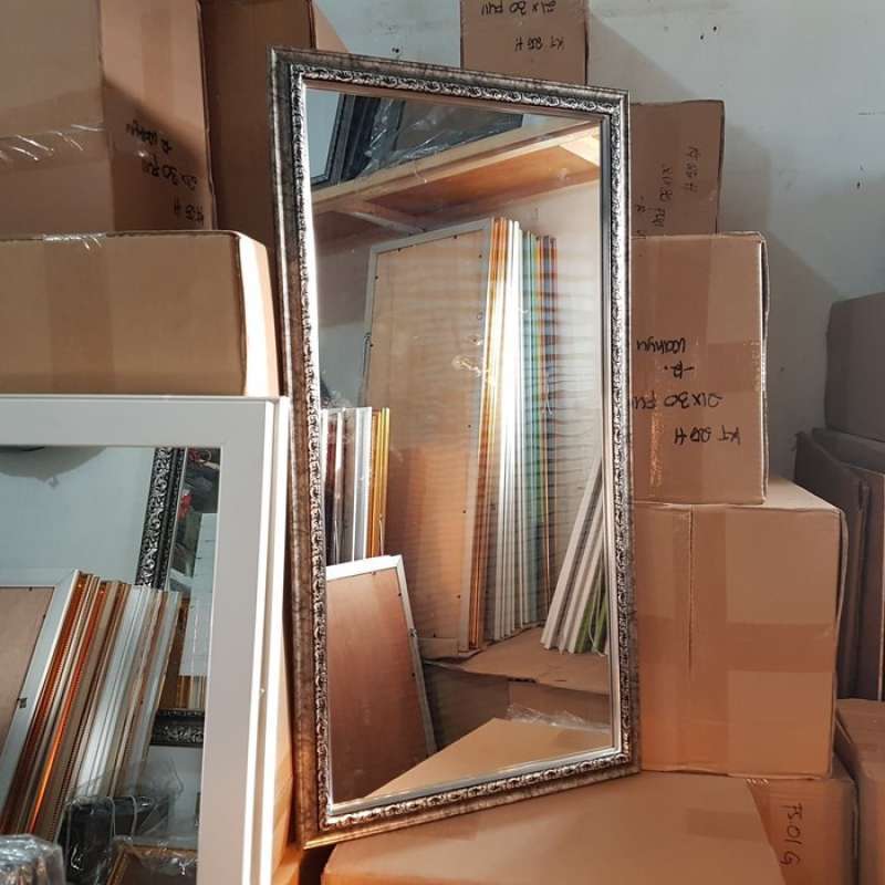 Promo Kaca Cermin 30x90cm Gantung Frame Minimalis Dinding Rias Kamar ...