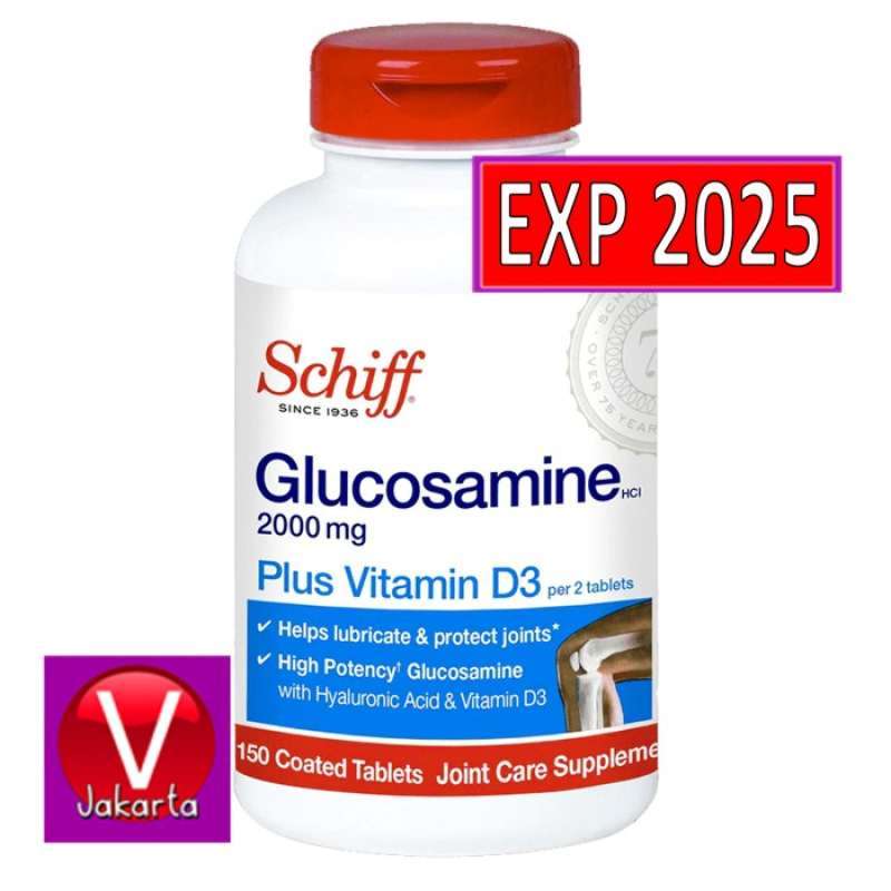 Promo Schiff Glucosamine 2000 Mg Plus Vitamin D3 Sendi Join Care 150 ...
