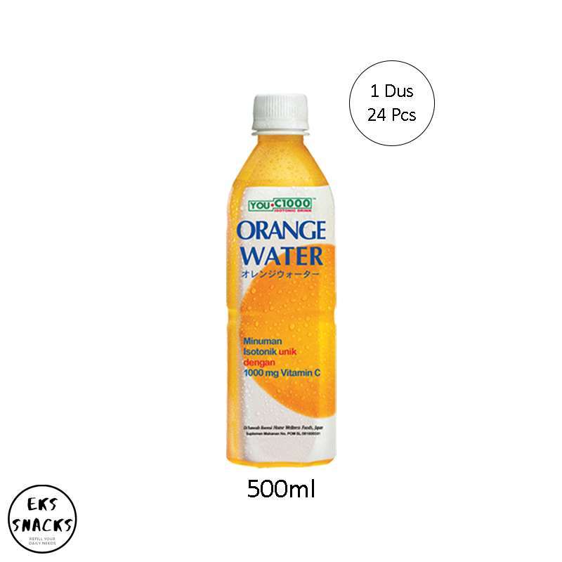Jual You C1000 Orange Water 500ml [1 Dus 24 Pcs] Di Seller Eks Snacks - Jelambar Baru, Kota ...