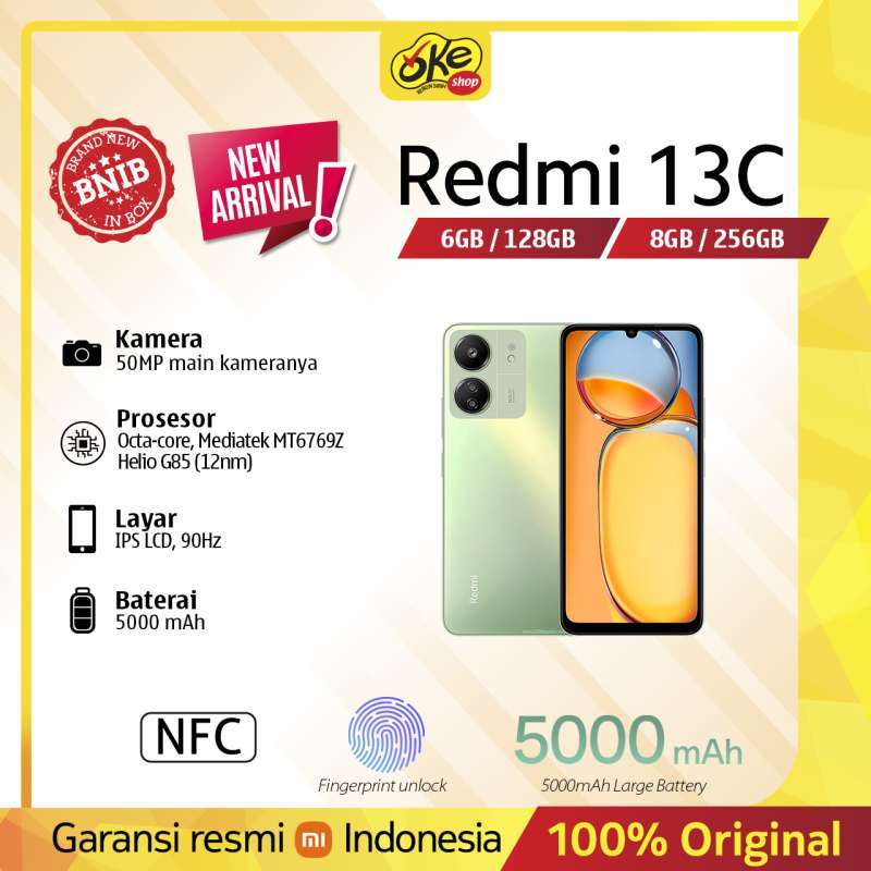 Promo Xiaomi Redmi 13c NFC 6/128GB 8/256 GB Garansi Resmi - 6/128GB ...
