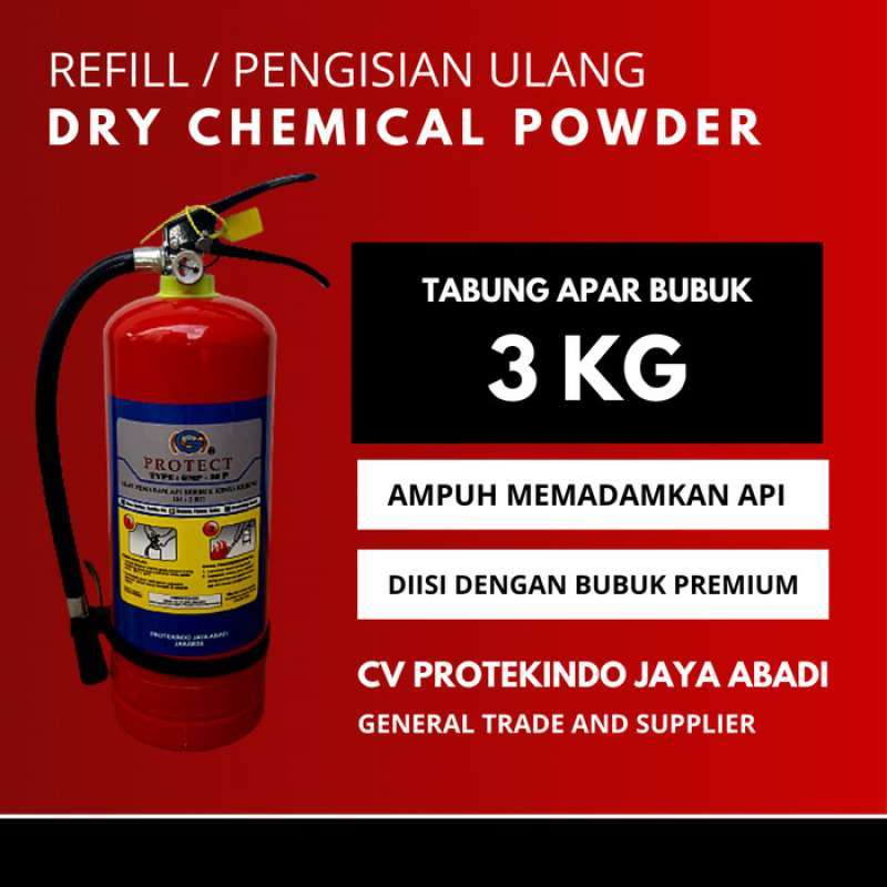 Promo REFILL PENGISIAN ULANG APAR GM PROTECT DRY CHEMICAL POWDER 3 KG ...