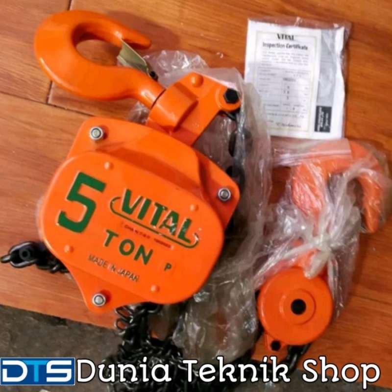 Promo Chain Block 5 Ton X 3 Meter Vital Vp5-50 Japan Takel 5 Ton Diskon ...