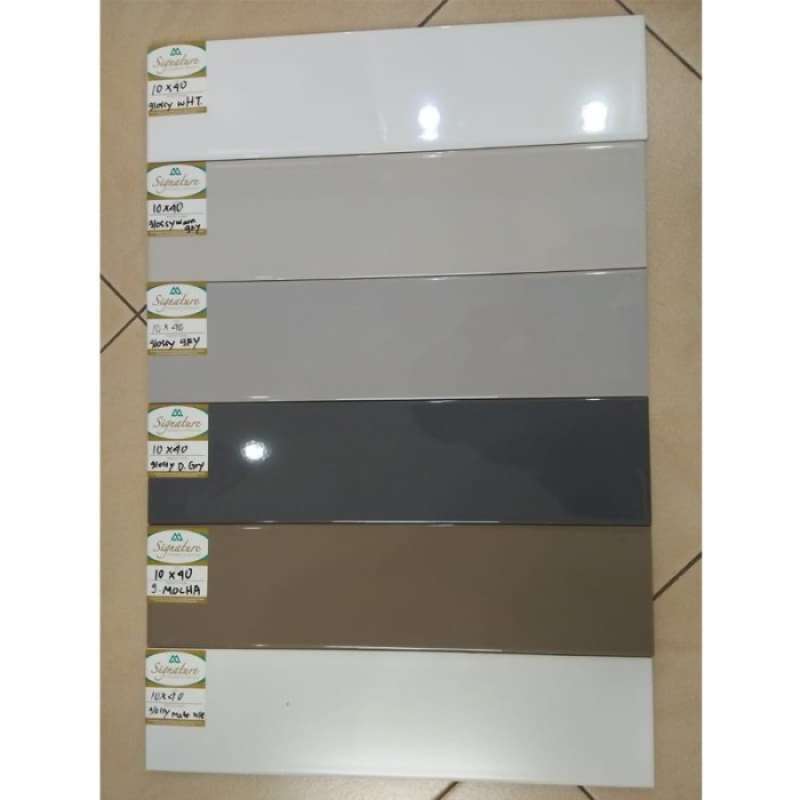 Promo Mulia Subway Tile Glossy No-bevel 10x40 Diskon 23% Di Seller ...