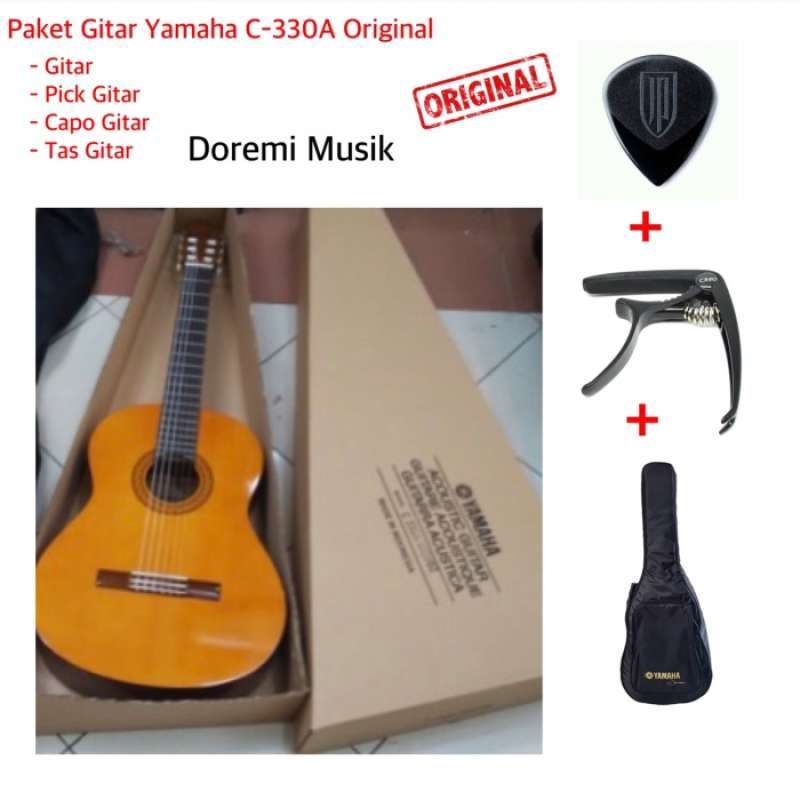 Promo Paket Gitar Akustik Yamaha C-330a Diskon 23% di Seller Biabia ...