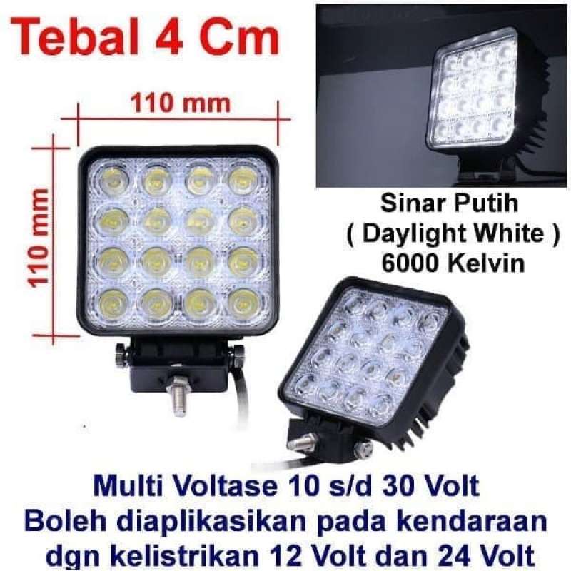 Promo Lampu Sorot 16 Titik Led Kotak 10v-80v Diskon 29% Di Seller Dekoransa Shop - Harapan Jaya ...