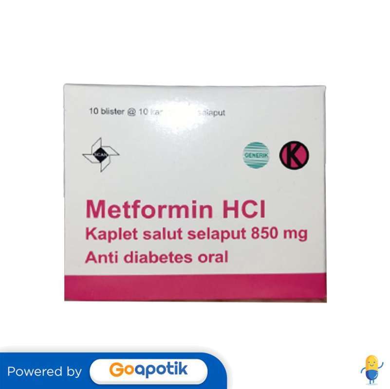 Jual Metformin Hcl Tempo 850 Mg Box 100 Kaplet Di Seller Apotek Sehat ...