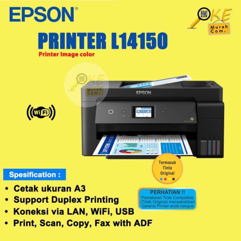 Promo Printer Epson L14150 All In One - A3 Wifi Duplex Ink Tank Ecotank ...