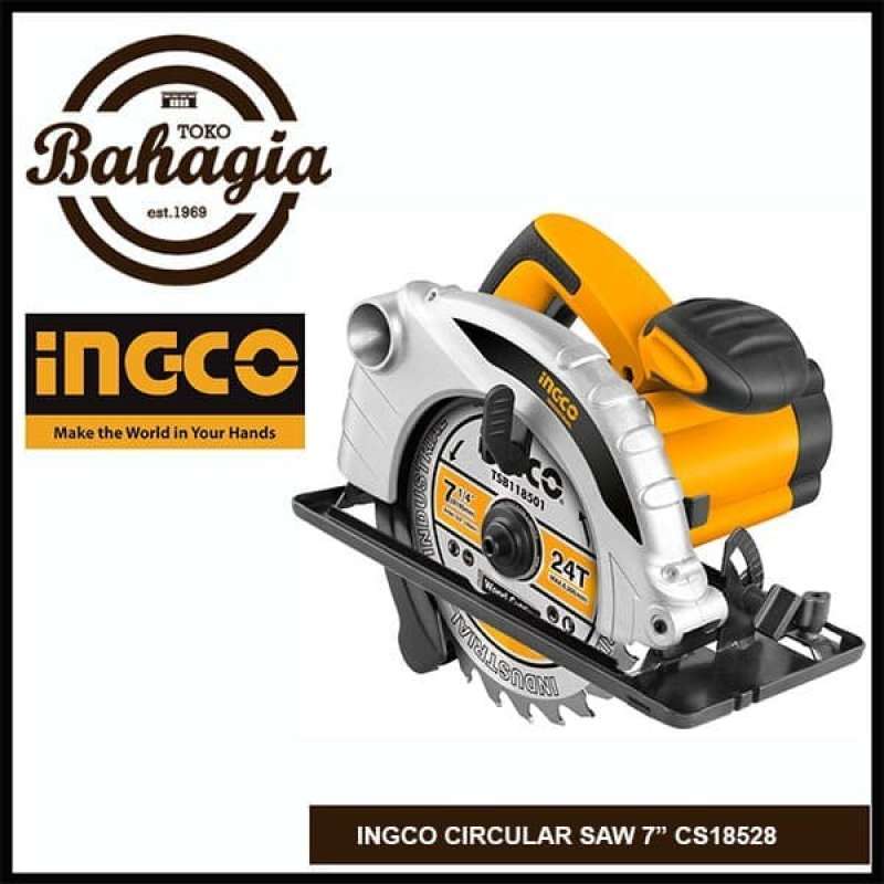 Promo Mesin Belah Potong Kayu Circular Saw 7 Ingco Cs 18528 Diskon 28% ...