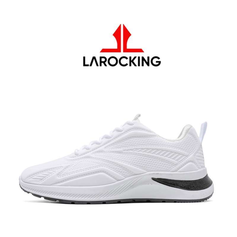 Jual Larocking - Vega Putih Polos | Sepatu Sneakers Running Gym Shoes ...