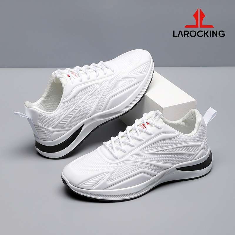 Jual Larocking - Vega Putih Polos | Sepatu Sneakers Running Gym Shoes ...