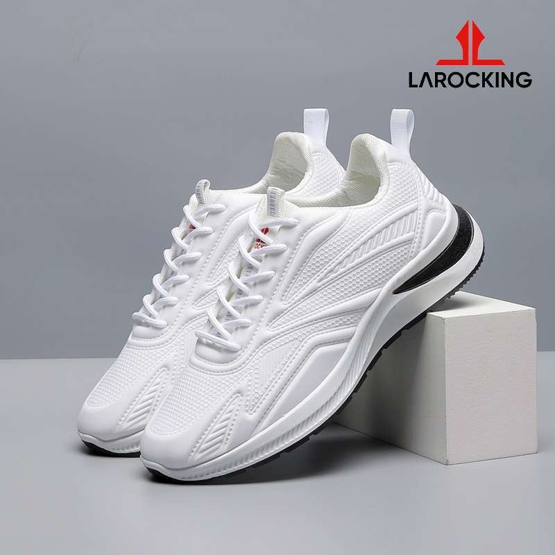 Jual Larocking - Vega Putih Polos | Sepatu Sneakers Running Gym Shoes ...