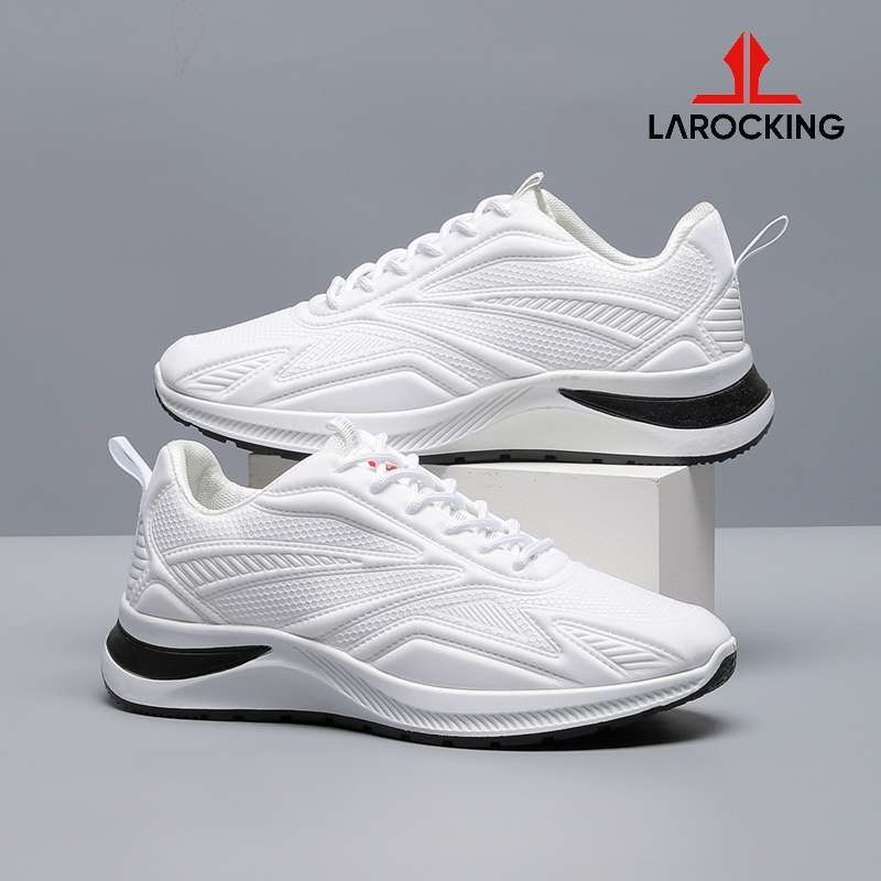 Jual Larocking - Vega Putih Polos | Sepatu Sneakers Running Gym Shoes ...