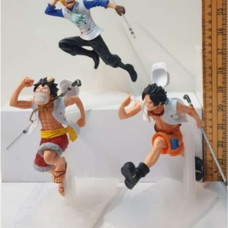 Promo Luffy Zoro Usop Sanji Ace-one Piece Action Figure Set - Lutofia ...