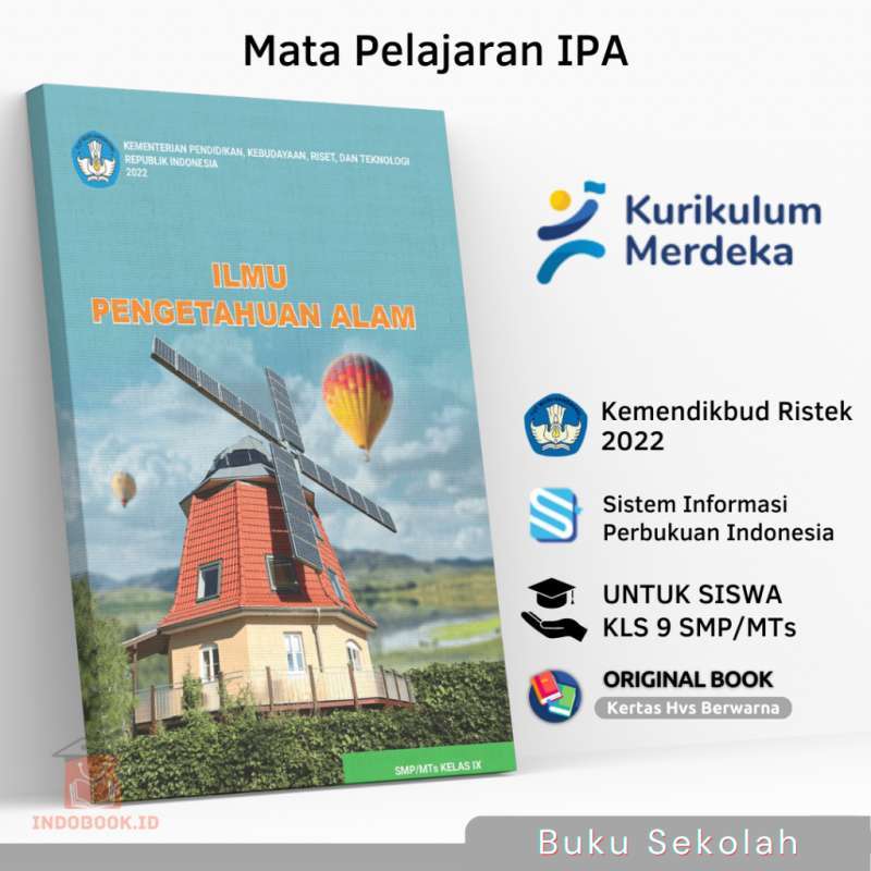 Jual Buku Paket Pelajaran IPA Ilmu Pengetahuan Alam Kelas Kls 9 3 SMP Kurikulum Merdeka Belajar ...