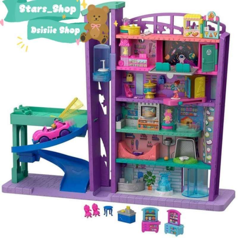 Promo Polly Pocket Mega Mall With Lift / Mainan Koleksi Anak Diskon 23% ...