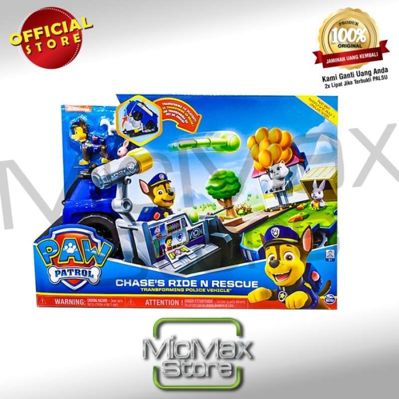 Promo Paw Patrol Chase's Chase Ride N Rescue Transforming Police ...