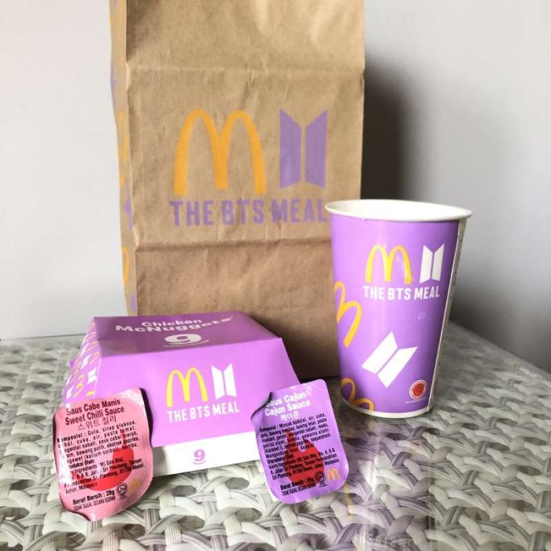 Promo McDonald's BTS Meals Set, BTS Meals x MCD Packaging Diskon 23% di Seller Prasywa Shop ...