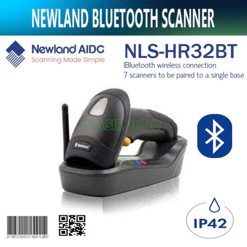 Promo 100% Produk Ori Newland Nls - Hr32 | Hr 32 2d Barcode Scanner - Bluetooth Plus Cradle ...