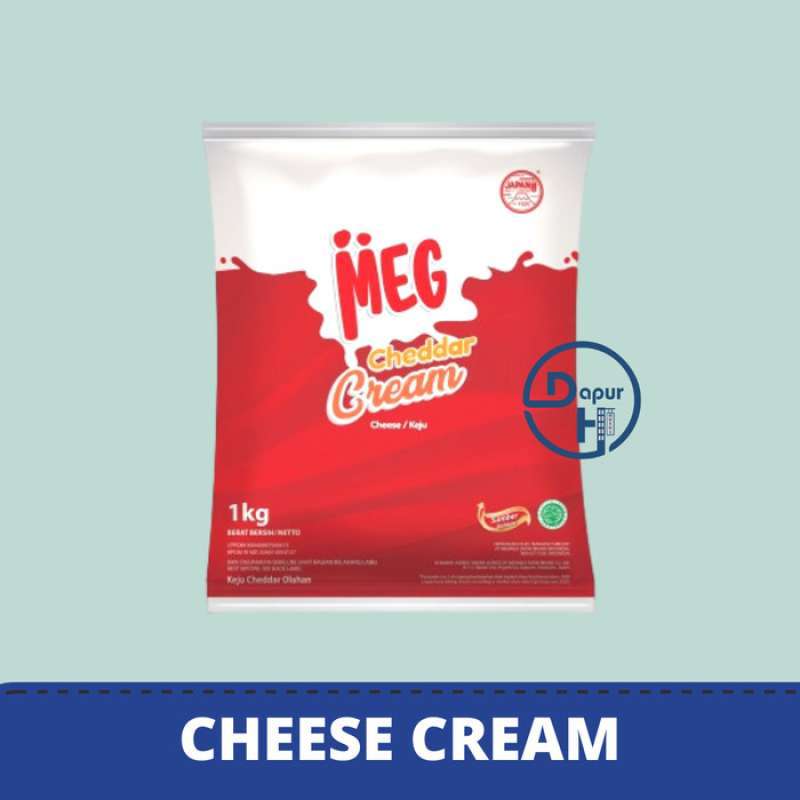 Promo MEG CHEDDAR CREAM CHEESE 1 kg | MEG KRIM KEJU | CREAM KEJU MEG ...