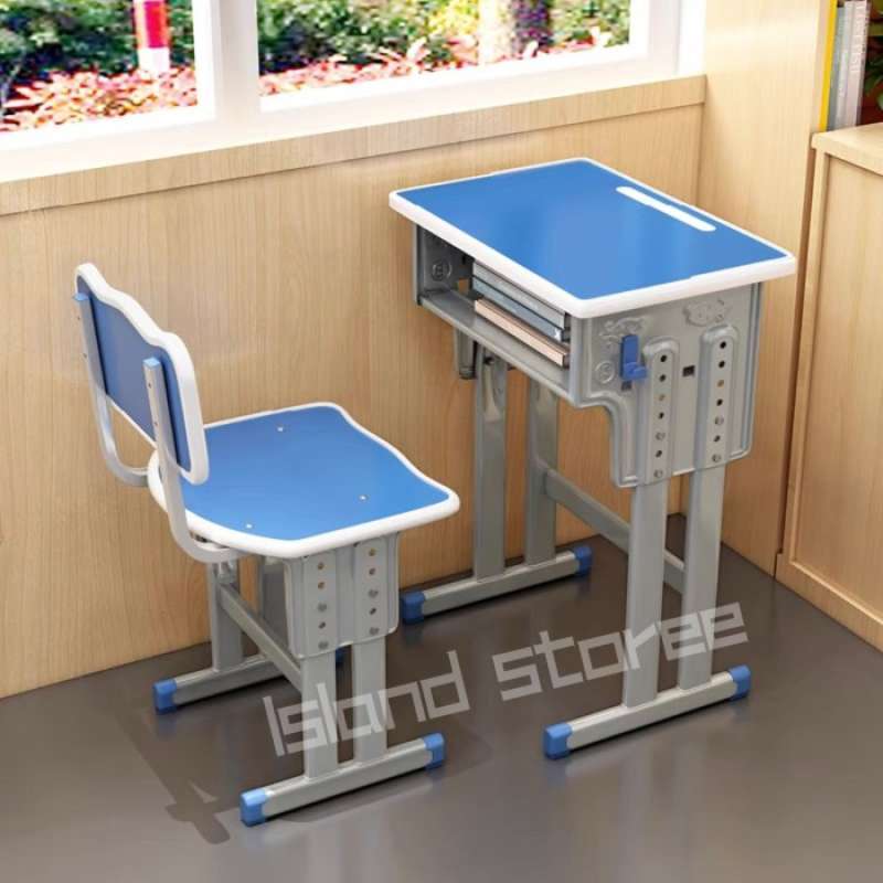 Promo 100% Produk Ori Meja Belajar Siswa Sekolah Les Anak Meja Kursi Belajar Sd Smp Sma Diskon ...