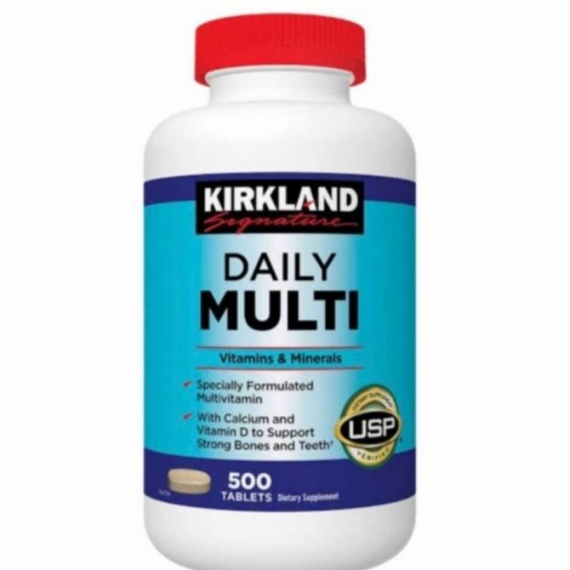 Promo Kirkland Signature Daily Multi Vitamins & Minerals 500 Tabs ...