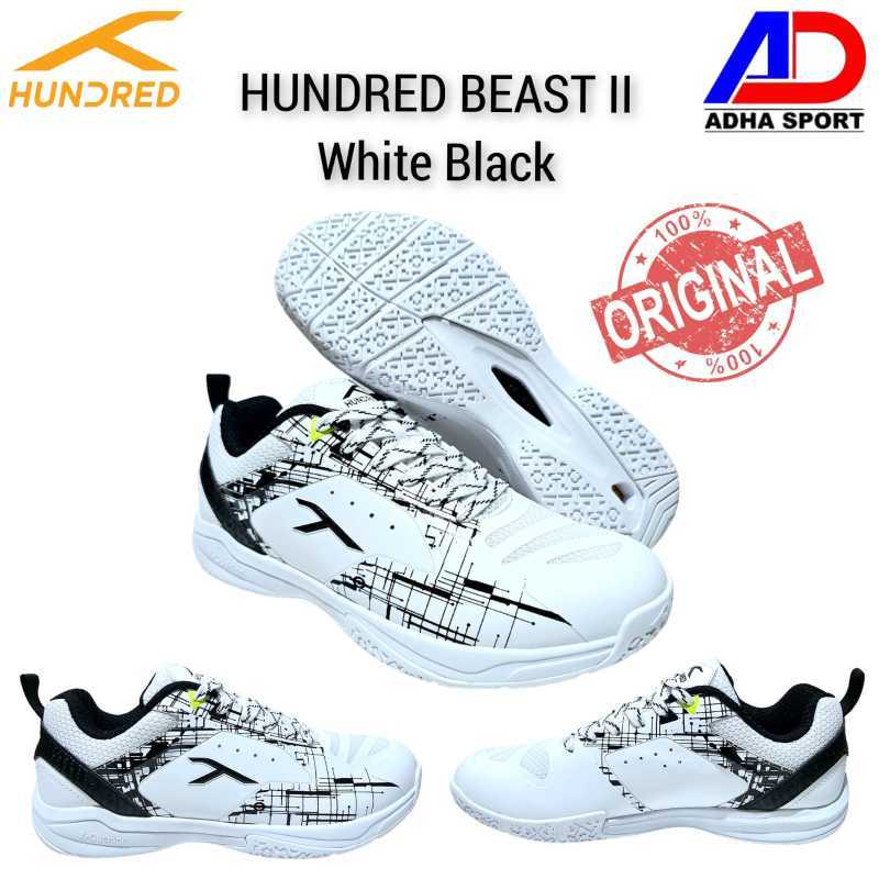 Promo Sepatu Badminton Hundred Beast Ii Bulutangkis Original Adha Sport ...