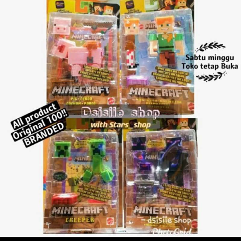 Promo Minecraft Figure Collection / Mainan Game Minecraft Anak Diskon ...