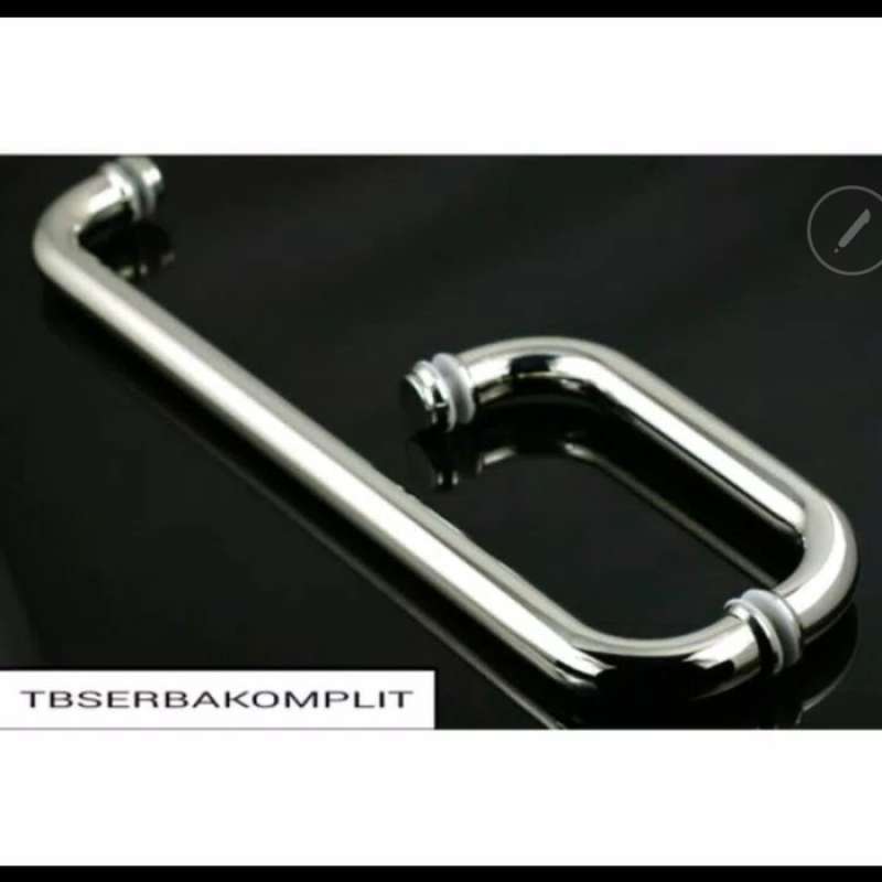 Promo Handle Pintu Kaca / Pegangan Pintu kamar mandi 20x50cm anti karat ...