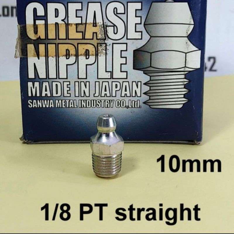 Jual Nipple Grease / Nepel Gemuk 10 Mm 1/8 Pt Lurus / Straight Di ...