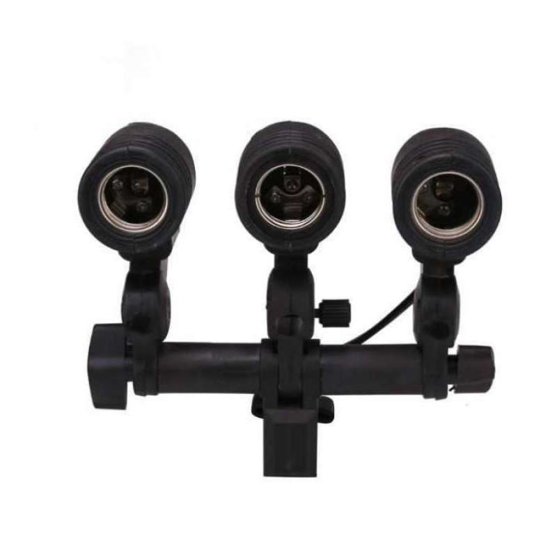 Jual Fitting Lampu Studio Adjusta Lamp Holder Triple Socket E27 PK-TE27 ...