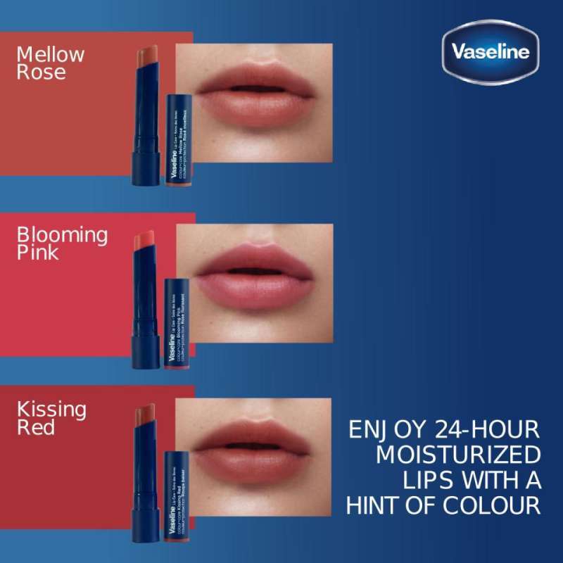 Promo Vaseline Lip Care Color+care Kissing Red [3 G] Diskon 14% Di ...