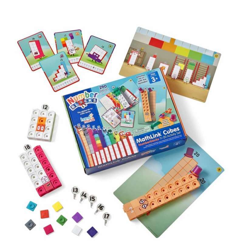 Jual hand2mind numberblocks mathlink cubes 11-20 activity set advance ...