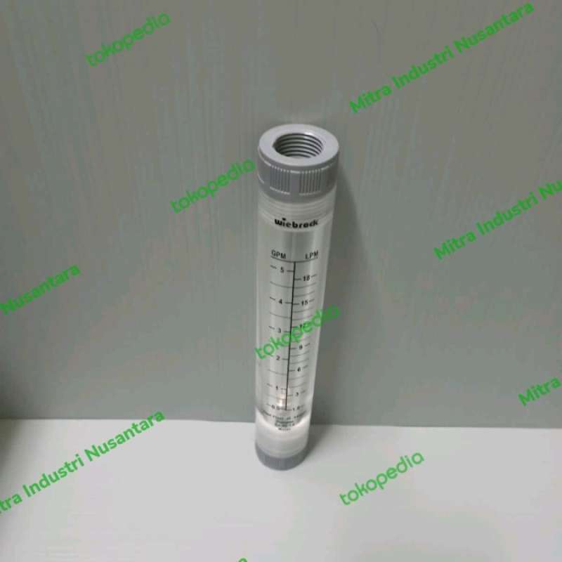 Promo Flowmeter / Rotameter Water Tube drat 1 inch 110 Lpm 30 Gpm ...