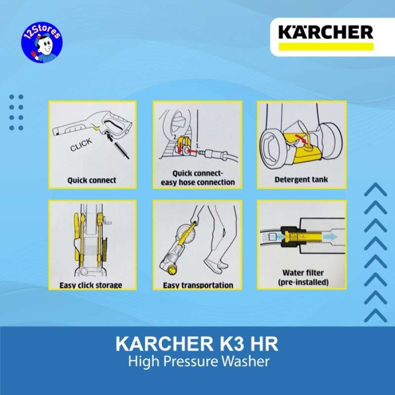 Promo Karcher K3 HR *KAP Jet High Pressure Cleaner Pump Steam Cuci Mobil Diskon 23% di Seller ...