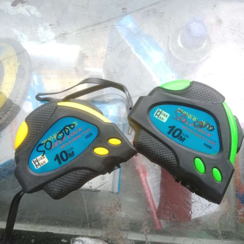 Promo rol meteran work man self lock measuring tape @10M Diskon 23% di ...
